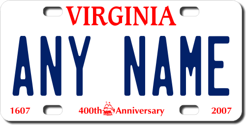 Personalized Virginia License Plate For Bicycles Kid s Bikes Carts personalized-virginia-license-plate-for-bicycles-kid-s-bikes-carts